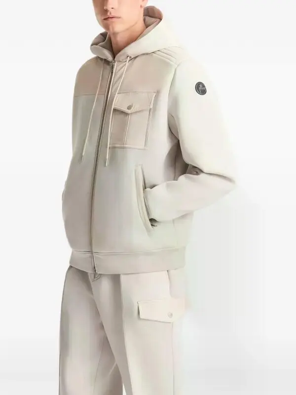 Fusalp Cimarag Zip-up Hooded Bomber Jacket - Neutrals