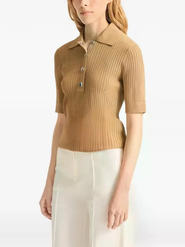 Fusalp Vera Short-sleeved Polo Shirt - Brown