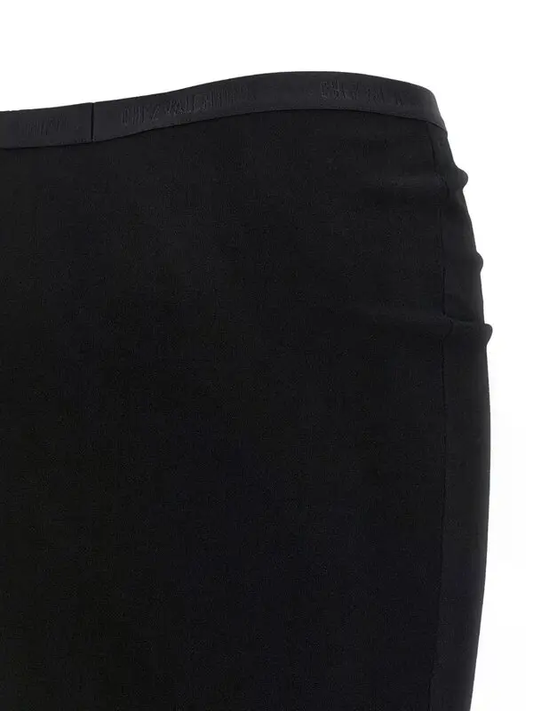 Valentino Garavani Logo Waistband Midi Skirt