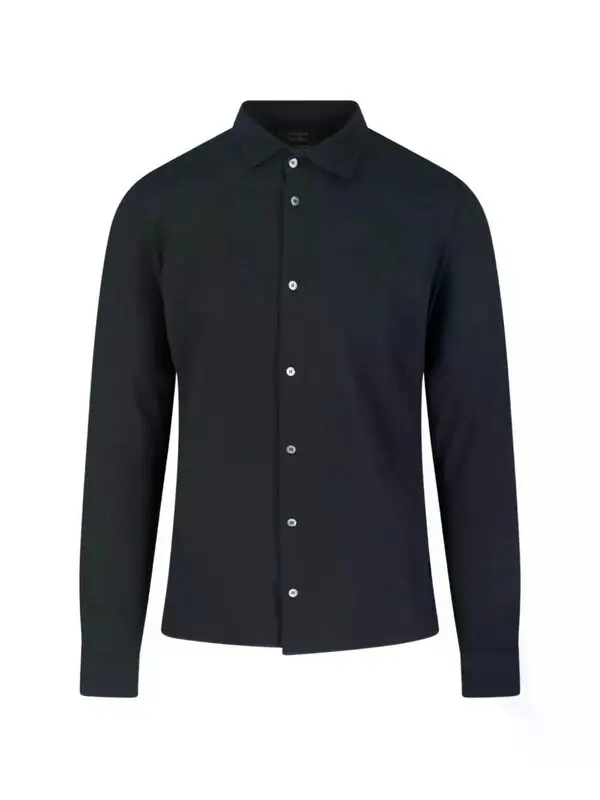 ZANONE Cotton Shirt - Black