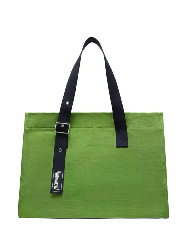 Vilebrequin Beach Bag With Adjustable Handle - Green