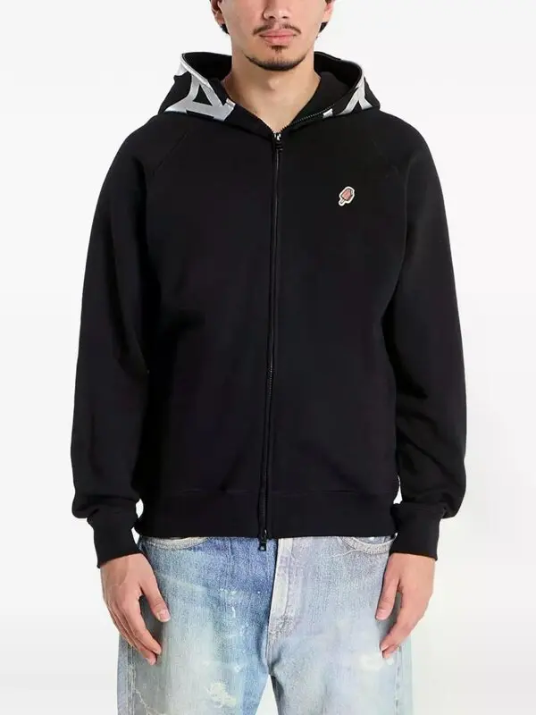 BILLIONAIRE BOYS CLUB - ICE CREAM Long-sleeve Zip-fastening Hoodie - Black
