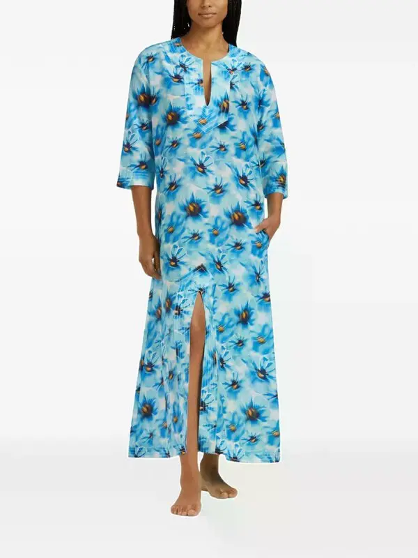 Vilebrequin Stitched-panel Floral Kaftan