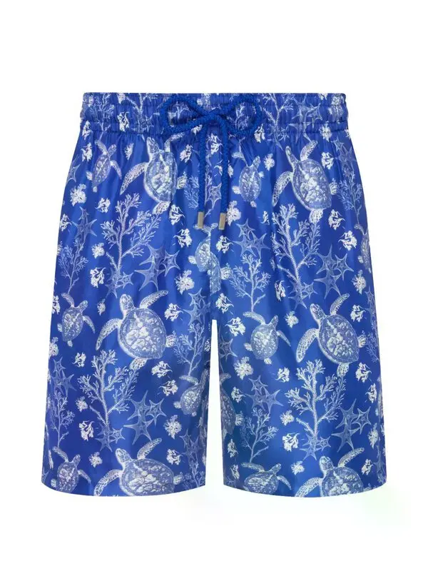 Vilebrequin Printed Drawstring Shorts - Blue