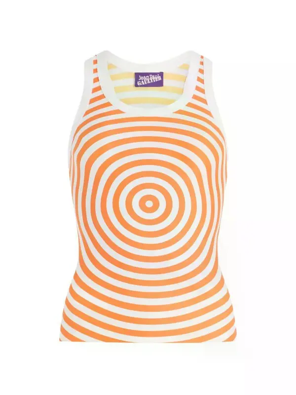 JEAN PAUL GAULTIER Target Tank Top - Orange