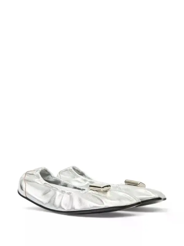 MAISON MARGIELA Ballerinas With Charm Detail - Silver