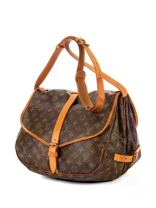 LOUIS VUITTON 35 Saumur Monogram Crossbody Bag