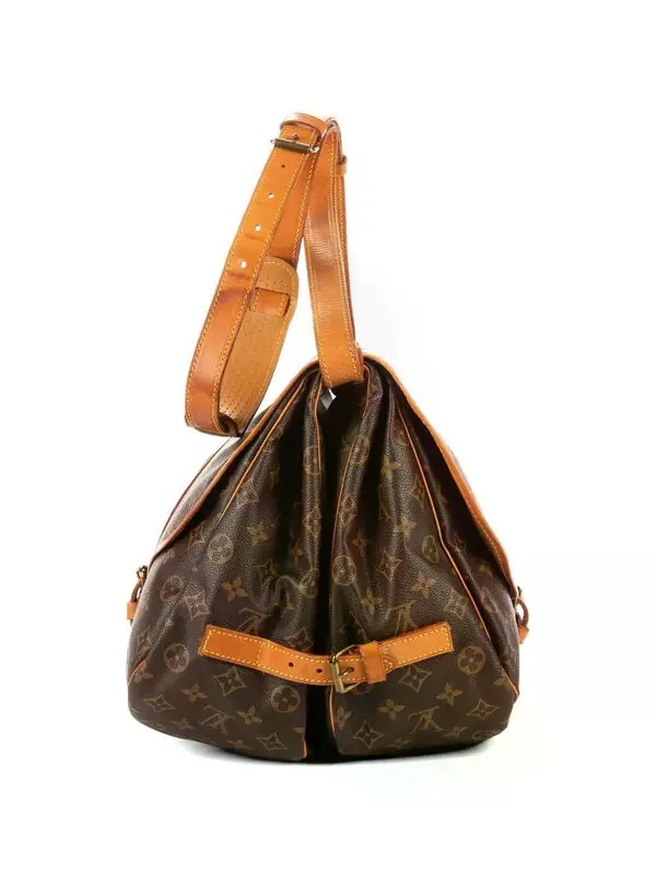 LOUIS VUITTON 35 Saumur Monogram Crossbody Bag