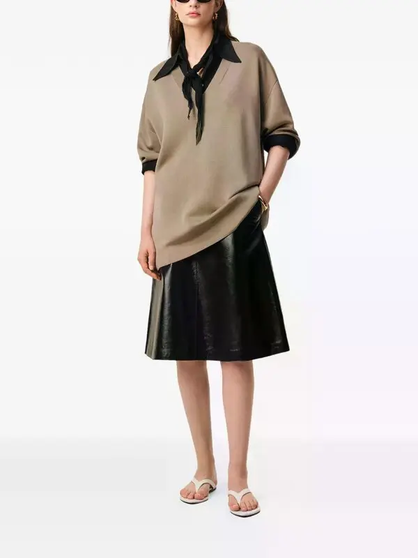 AMI Paris V-neck Short Sleeve Merino Wool Sweater