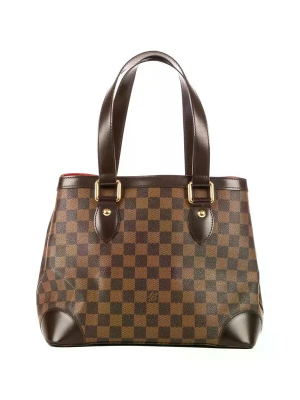 LOUIS VUITTON Hampstead Damier Ebène Tote Bag - Brown