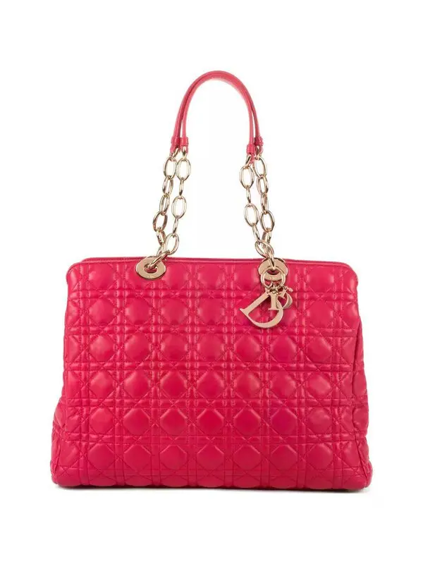 Dior Cannage Quilted Tote Bag