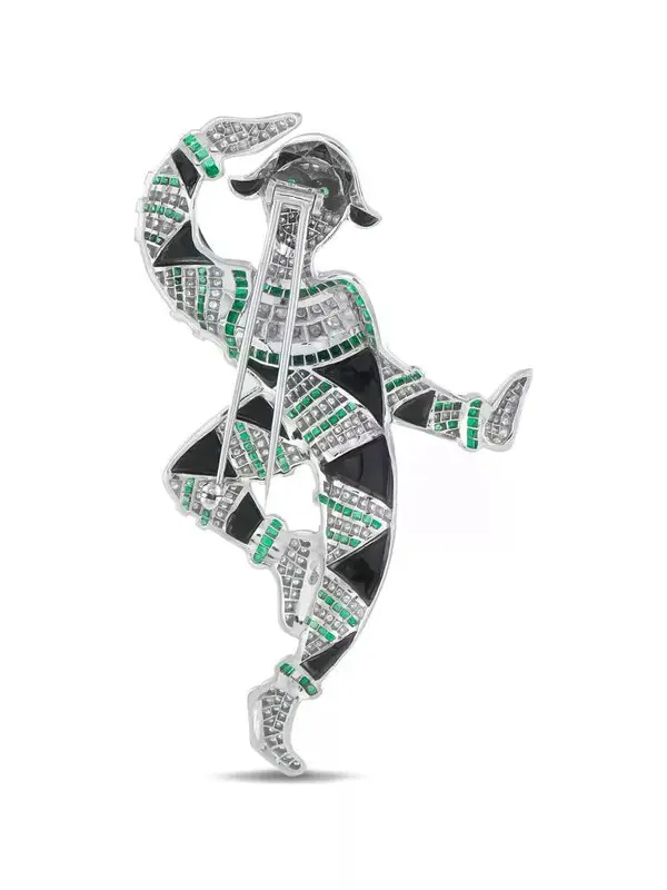 LB EXCLUSIVE Multi-stone Harlequin Brooch