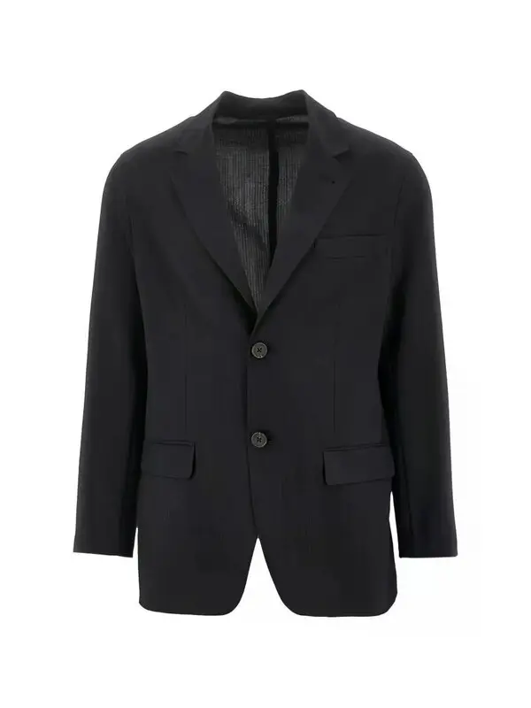 Emporio Armani Single-breasted Jacket - Black
