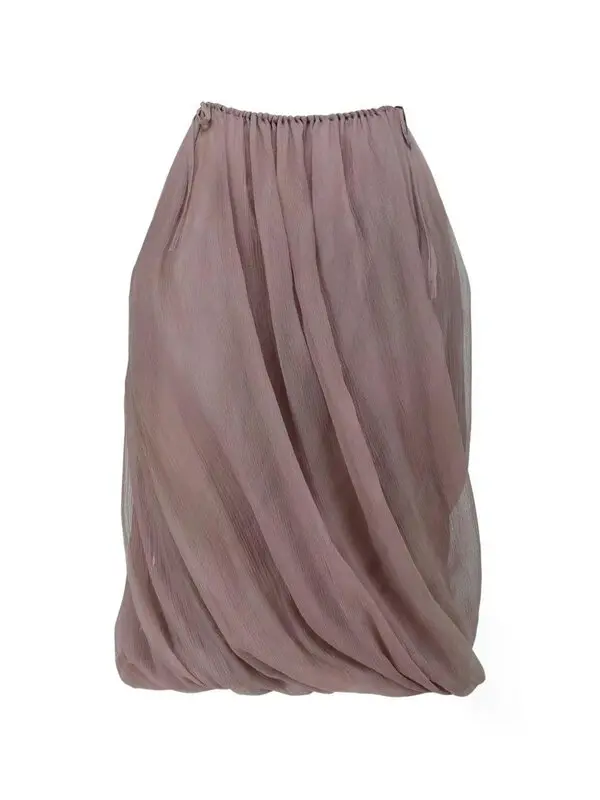 OUDE WAAG Draped Tie Top - Pink
