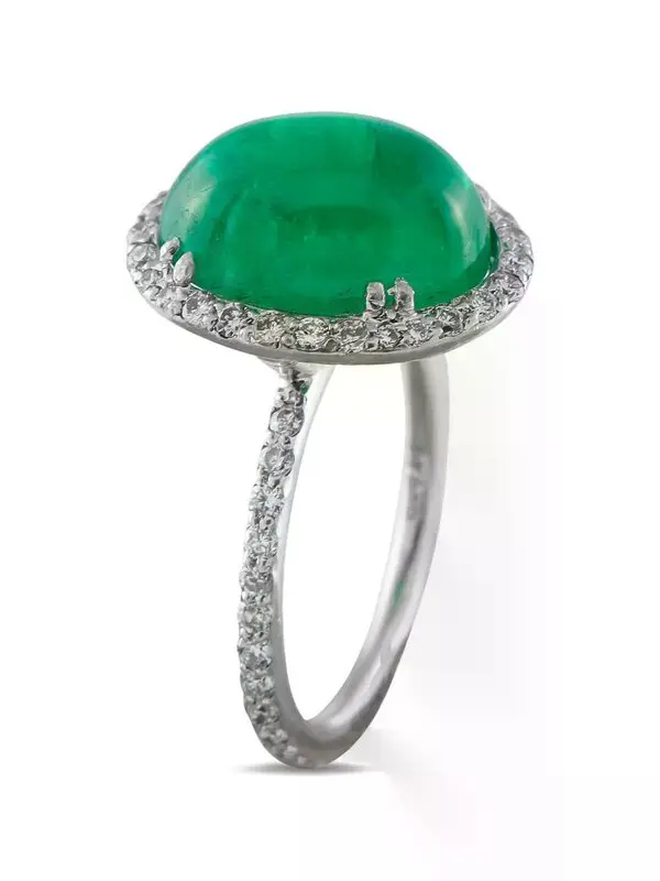 LB EXCLUSIVE Diamond And Emerald Ring