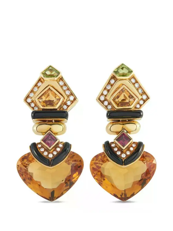 LB EXCLUSIVE Multi-stone Drop Earrings - Gold