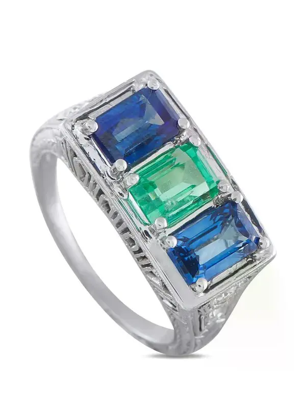 LB EXCLUSIVE Multi-stone Cocktail Ring - Silver