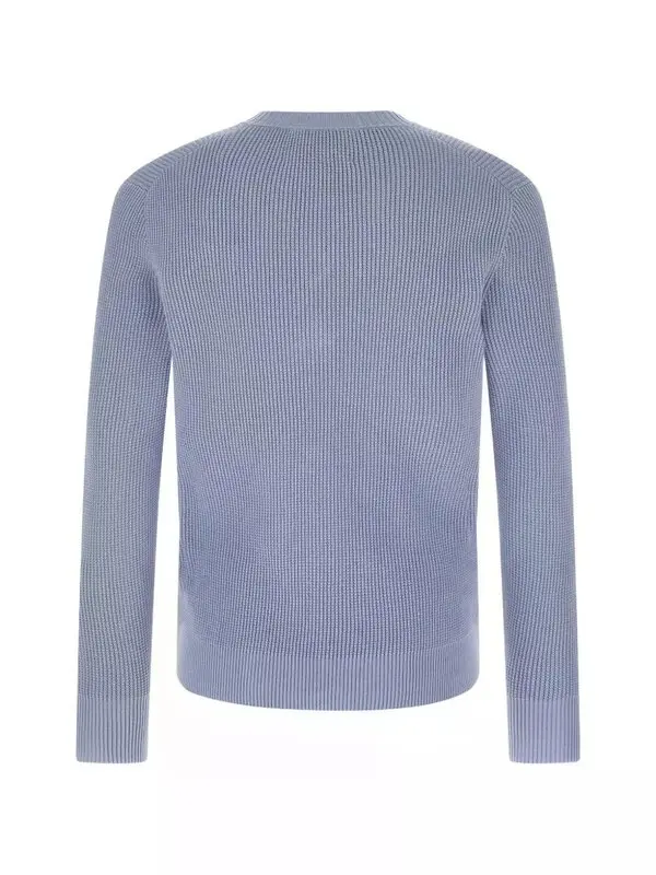 BALLANTYNE V-neck Argyle Sweater - Blue