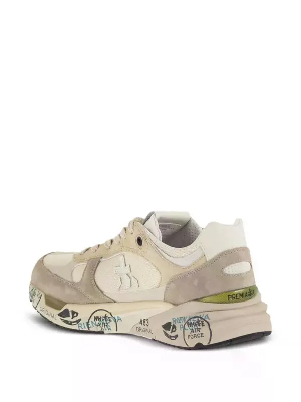 Premiata Mase Panelled Sneakers - Neutrals