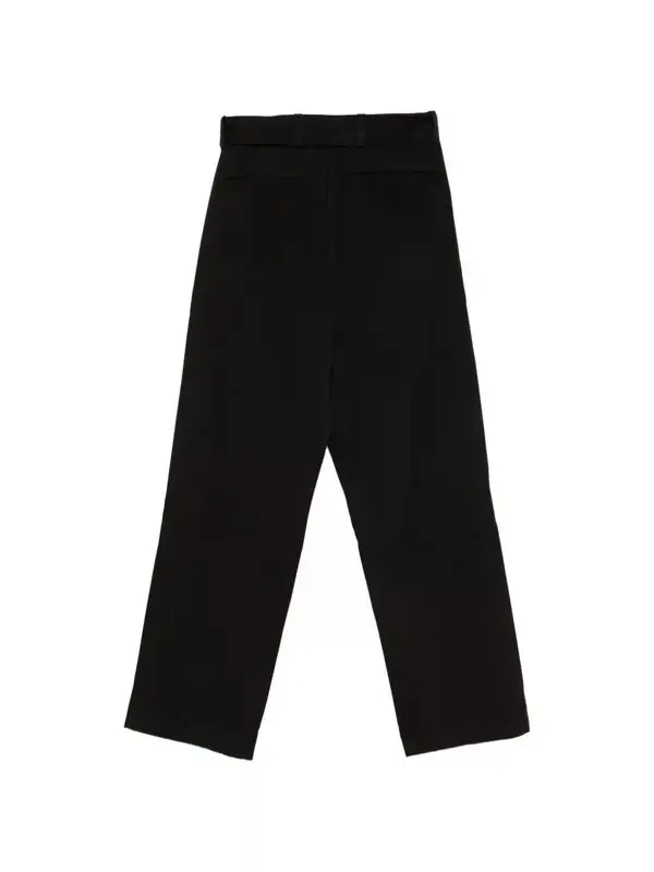 LANEUS Belted Trousers - Black
