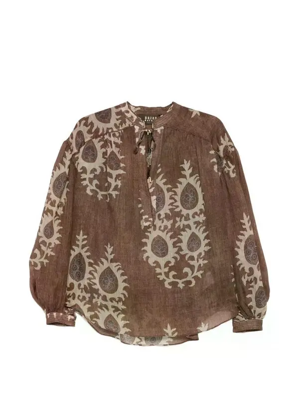 BAZAR DELUXE Floral-print Blouse - Brown