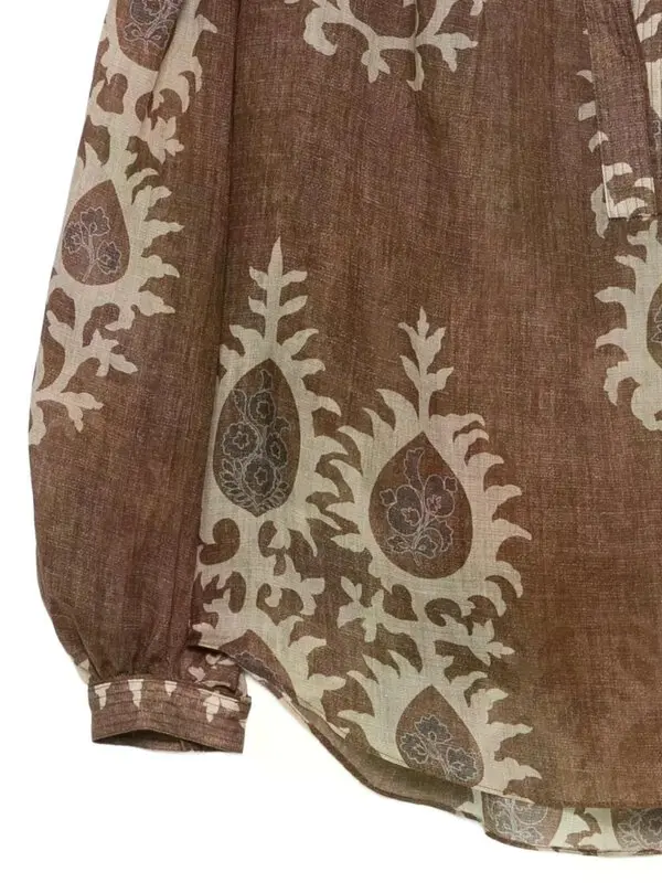 BAZAR DELUXE Floral-print Blouse - Brown