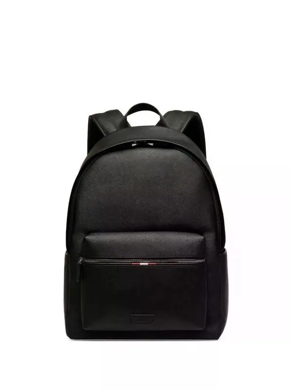 Bally Leather Zipped Backpack - Black