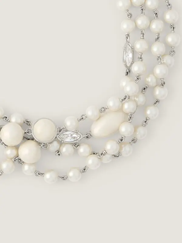 Givenchy Necklace With Pearls And Crystals