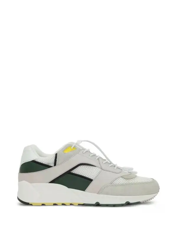 Saint Laurent Panelled Lace-up Sneakers - Neutrals
