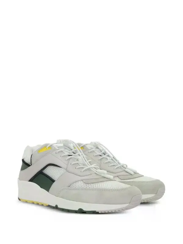Saint Laurent Panelled Lace-up Sneakers - Neutrals