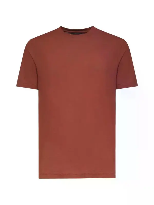 ZANONE Crew-neck T-shirt - Brown