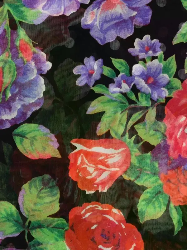Moschino Floral-print Silk Scarf