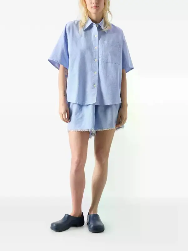 American Vintage Feoly Mini Shorts - Blue