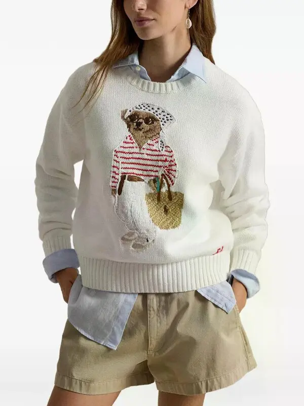 Polo Ralph Lauren Polo Bear-detail Sweater - White