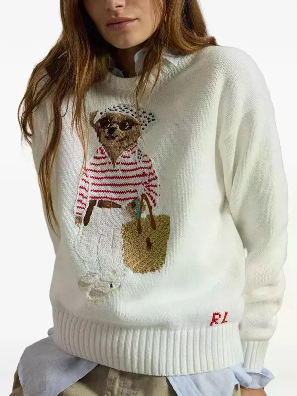 Polo Ralph Lauren Polo Bear-detail Sweater - White