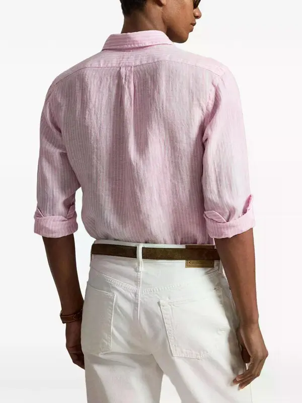 Polo Ralph Lauren Striped Long-sleeve Shirt - Pink