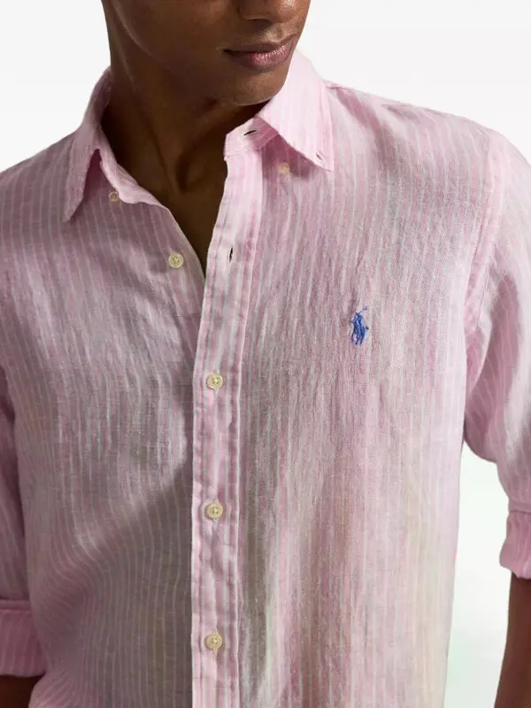 Polo Ralph Lauren Striped Long-sleeve Shirt - Pink