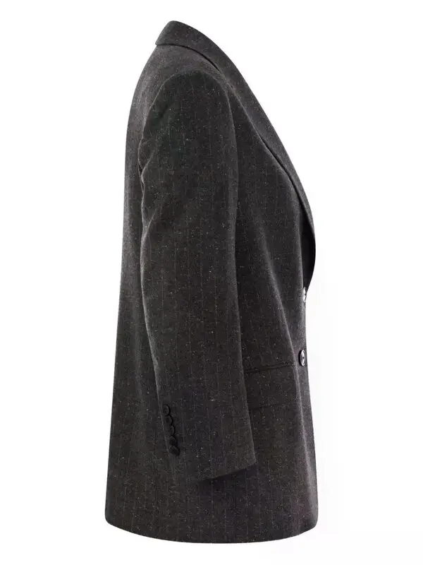 SAULINA Antonia Single-breasted Blazer - Grey