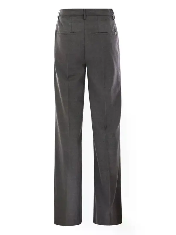 DONDUP Logo-detail Tailored Trousers - Grey