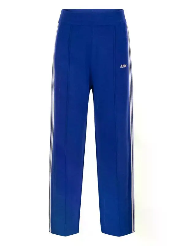 AUTRY Stripe-side Pants - Blue