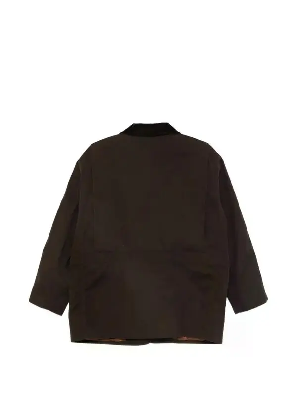 BLAZÉ MILANO Corduroy-collar Coat - Brown