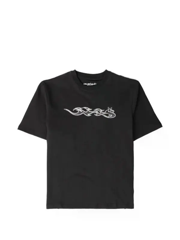 YARDSALE Flame-graphic T-shirt
