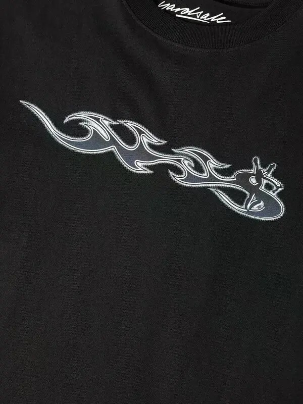 YARDSALE Flame-graphic T-shirt