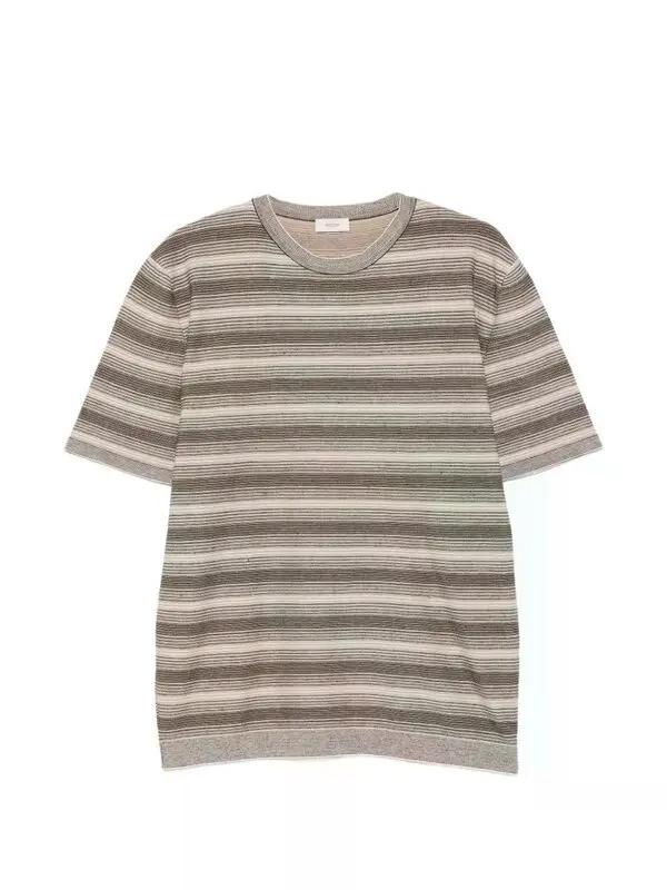 Agnona Striped Knitted T-shirt