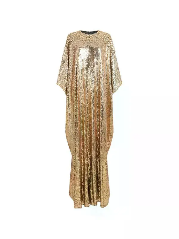 Jenny Packham Fontaine Sequin-embellished Maxi Dress - Gold