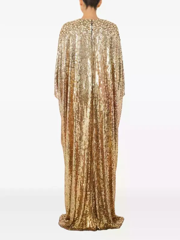 Jenny Packham Fontaine Sequin-embellished Maxi Dress - Gold