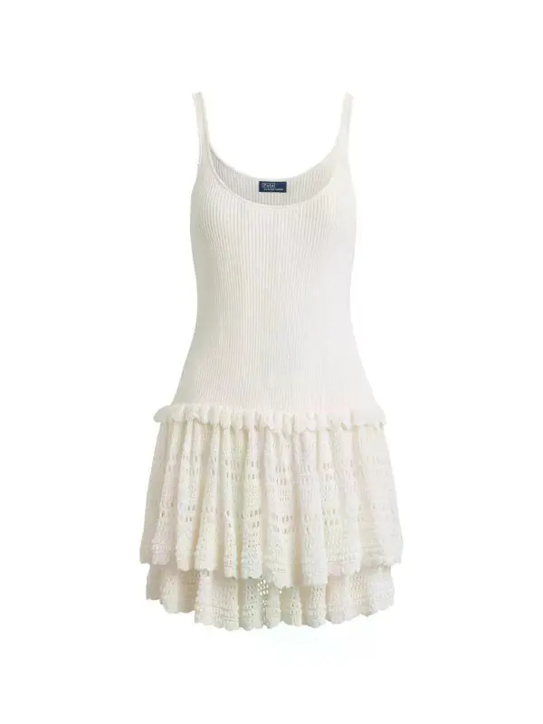 Polo Ralph Lauren Tiered Day Dress - Neutrals
