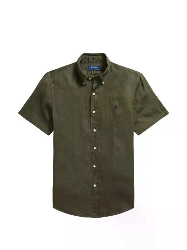 Polo Ralph Lauren Embroidered Short-sleeve Shirt - Green
