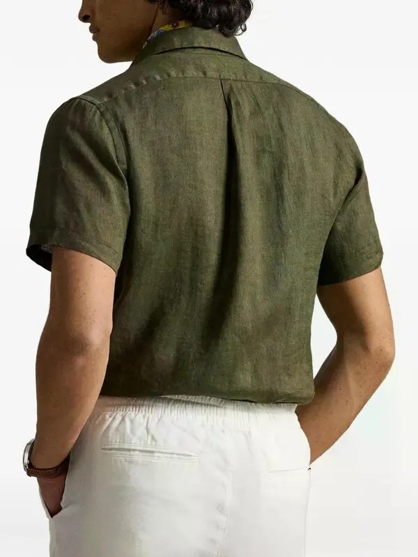 Polo Ralph Lauren Embroidered Short-sleeve Shirt - Green