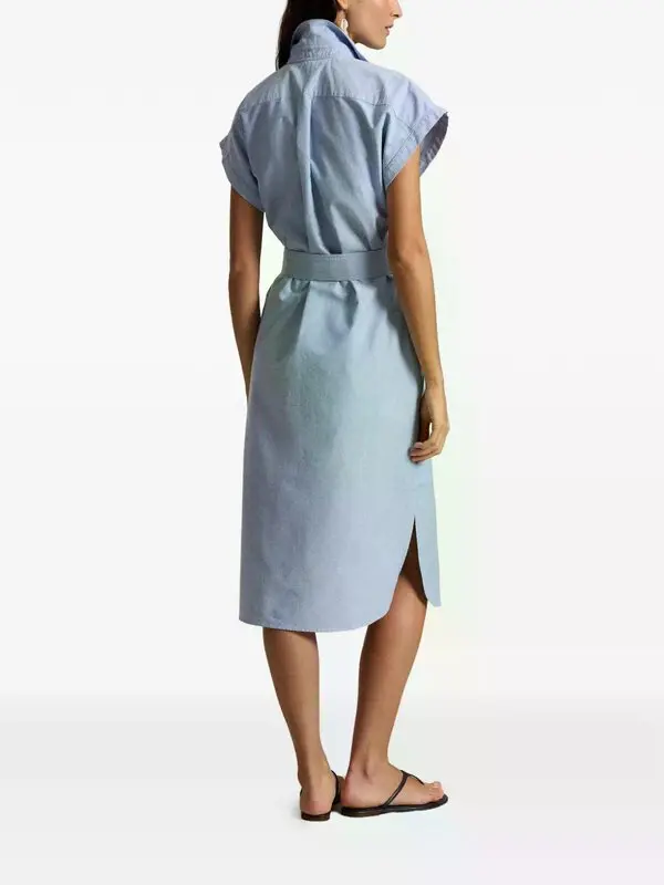 Polo Ralph Lauren Belted Shirt Dress - Blue